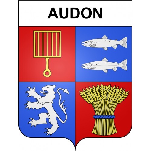 Audon 40 ville sticker blason écusson autocollant adhésif | eBay