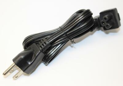 Power Supply Adapter Cable 3 Round Prong Mickey Mouse Plug Connector ...