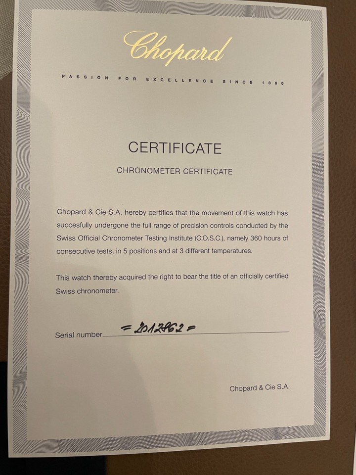 chopard watch mille miglia limited edition serial number 4022093 | eBay