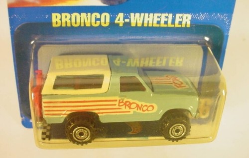 HOT WHEELS SPEED POINTS CARD COLLECTOR # 56 TURQUOISE BRONCO 4 WHEELER ...