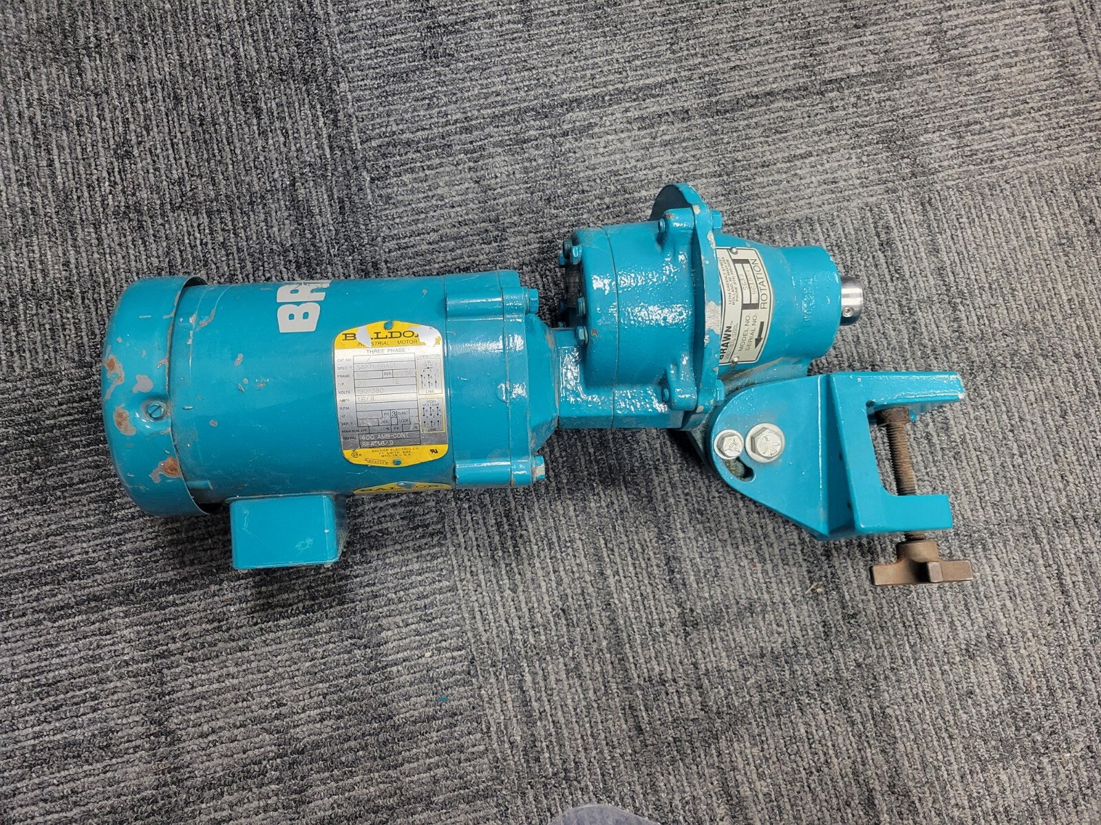 Brawn Sg33 Tank Mixer Motor 1/3 Hp Three Phase | eBay