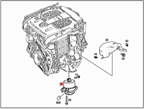 Genuine MERCEDES X222 S-CLASS W222 X222 Engine mount 2222408117 | eBay