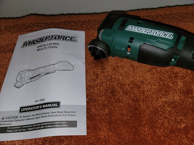 MasterForce 20V Oscillating Multi Tool Saw 241-0493 Tool Only Fast Ship ...