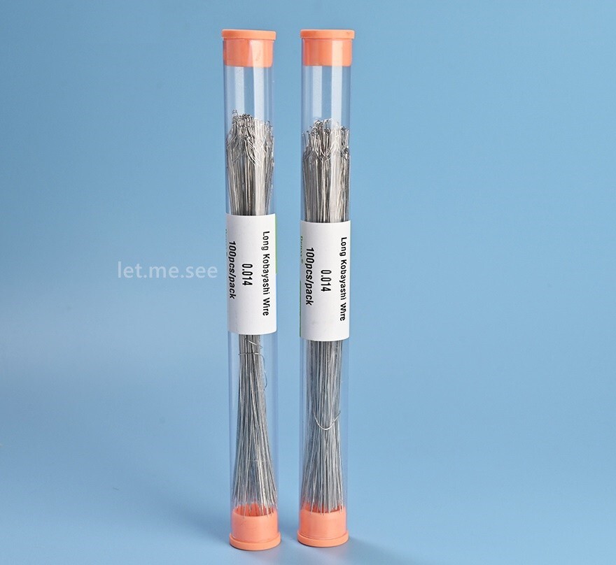 Dental Orthodontic Stainless Steel Wire Preformed Ligature Ties Long ...