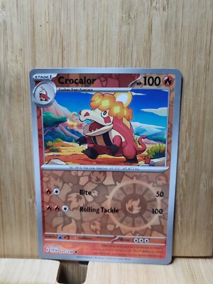 CROCALOR🏆Reverse Holo 037/198 Scarlet & Violet (Genuine) Pokemon Card ...