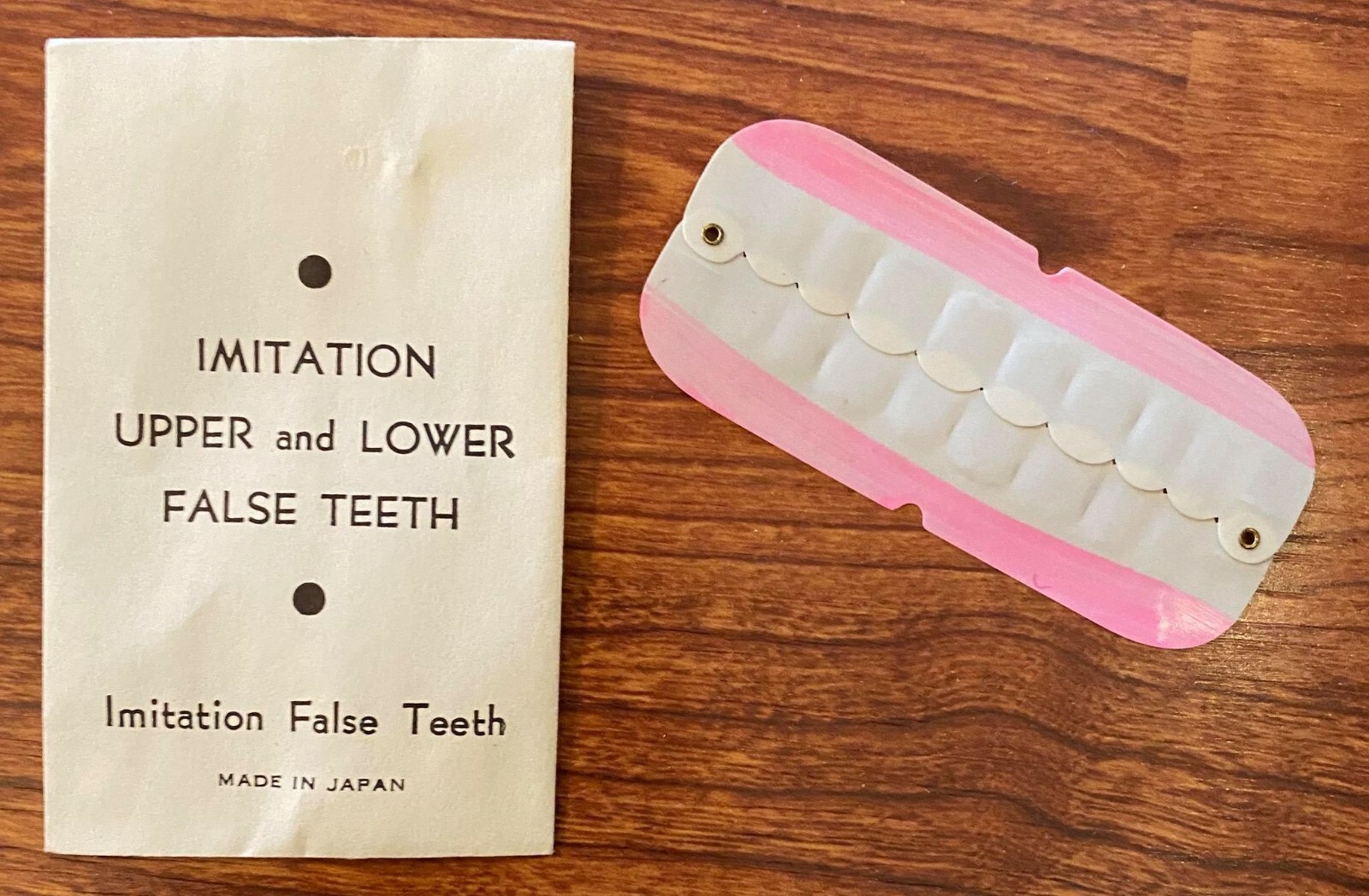 Vintage 1950s Imitation False Teeth - Joke & Gag Warehouse Novelty ...