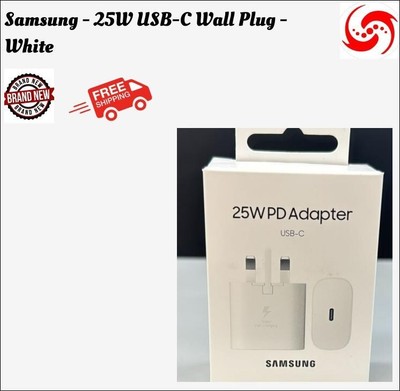 Original Samsung - 25W USB-C Wall Plug - White Fast-Shipping Trusted ...