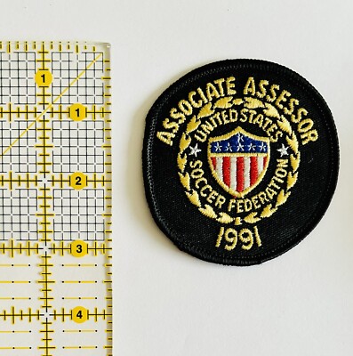 1991 United States Soccer Federation Associate Assessor Iron On Patch ...