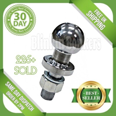 HEAVY DUTY TOW BALL 2" 50MM 3500LB CAPACITY BOAT TRAILER ATV TOWING ...