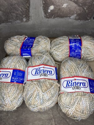 Riviera Antibes Boucle Yarn 1.75 oz/50g Made in West Germany - 5 Skeins ...