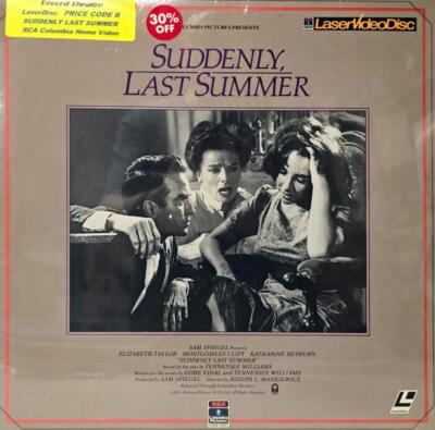 SUDDENLY LAST SUMMER no barcode1st print LASERDISC LASER DISC NEW ...