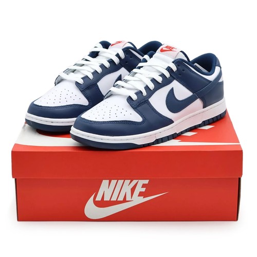 DD1391-400 Nike Dunk Low Valerian Blue White Navy USA University Red ...