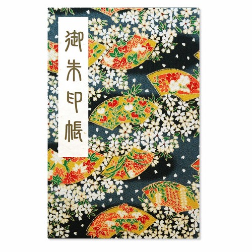 Goshuincho stamp book with cover, made of Nito Chirimen silk, free ...