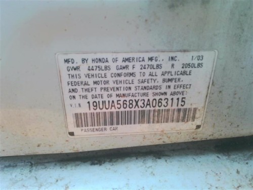 Passenger Right Rear Door Vent Glass Fits 99-03 TL 166830 | eBay