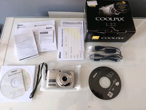 Nikon Digital Camera Coolpix L22 12.0MP Silver - Unused - Boxed | eBay