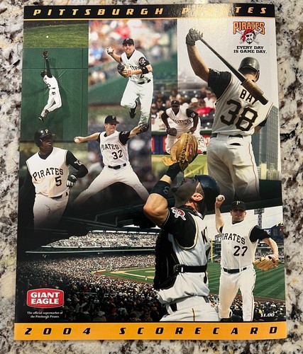 2004 Pittsburgh Pirates Official Scorecard June-July | eBay