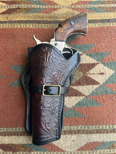 LEFT HAND Fits Colt SAA 1873 Ruger Super Wrangler 5.5" Western Holster ...