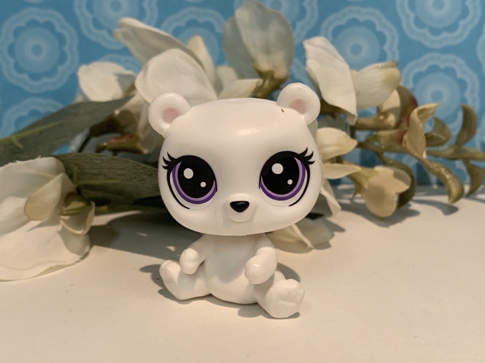 Littlest Pet Shop LPS Authentic White Soda Polar Bear 4-168 Thirsty ...