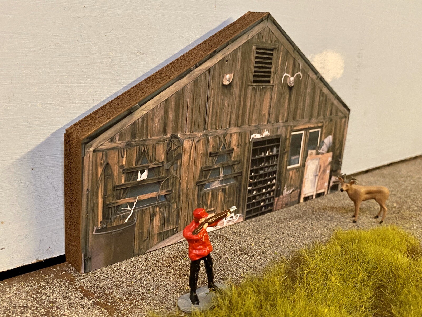 O Scale Scratch Built “Hunting Cabin” Building Flat/Front Lodge- MTH ...