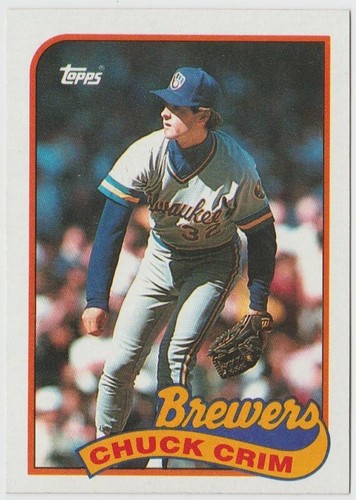 1989 Topps Baseball #466 Chuck Crim - Milwaukee Brewers | eBay