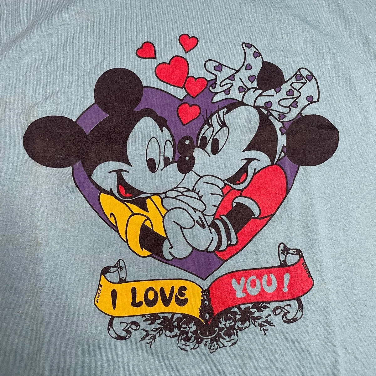 Vintage Mickey And Minnie Mouse In Love