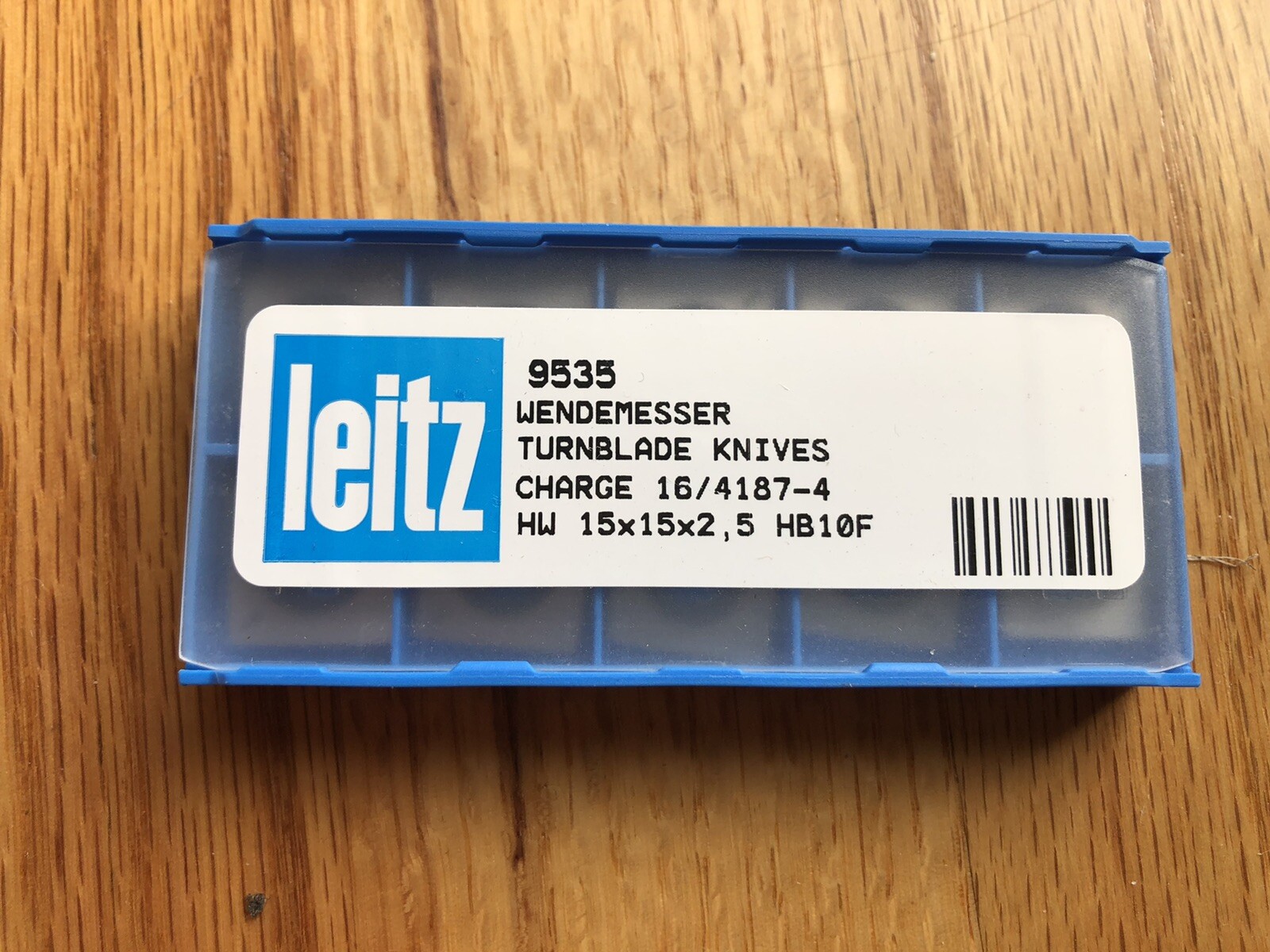 10 QTY NEW - LEITZ CABIDE TURNABLE INSERTS / KNIVES #9535 15mm x 15mm x ...