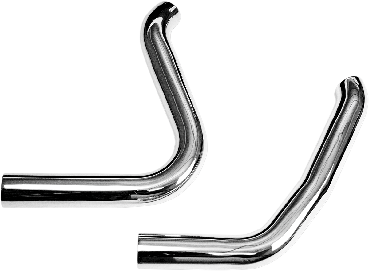 Paughco 1 3/4" Side-By-Side Upsweep Fishtail Heat Shields Chrome 426SBS ...