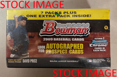 Topps Bowman 2009 Baseball Cards 8 Pack Blaster Box SEALED - Bowman ...