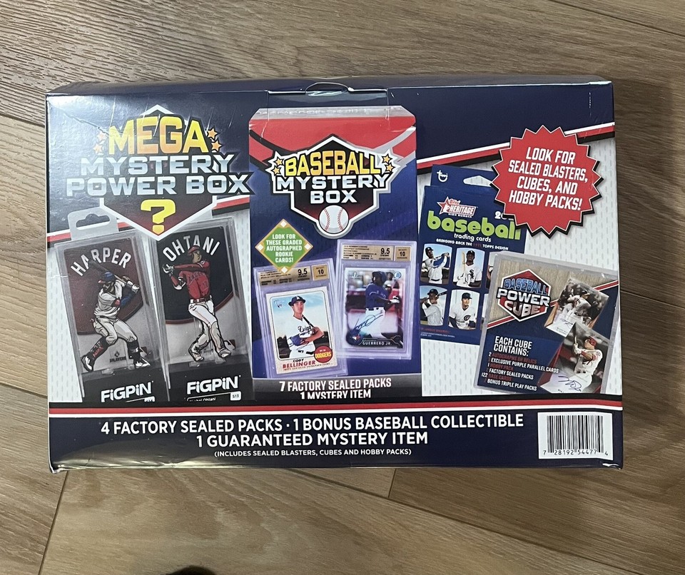 MLB Baseball Mega Mystery Power Box MJ Holdings Sealed Look for Packs ...