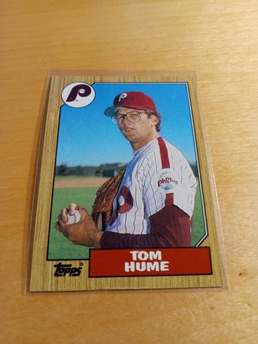 1987 Topps #719 TOM HUME Philadelphia Phillies Baseball Card, Pitcher ...