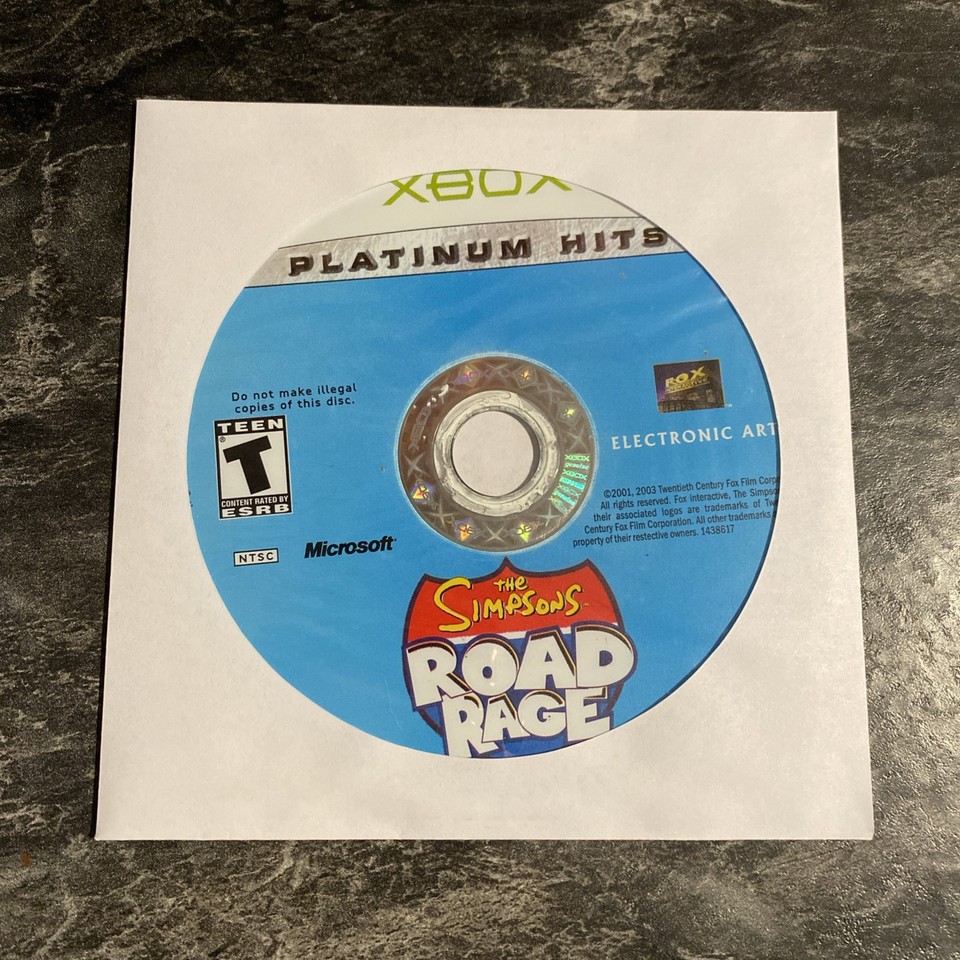 Simpsons Road Rage (Microsoft Xbox) Disc Only, Tested, Working | eBay