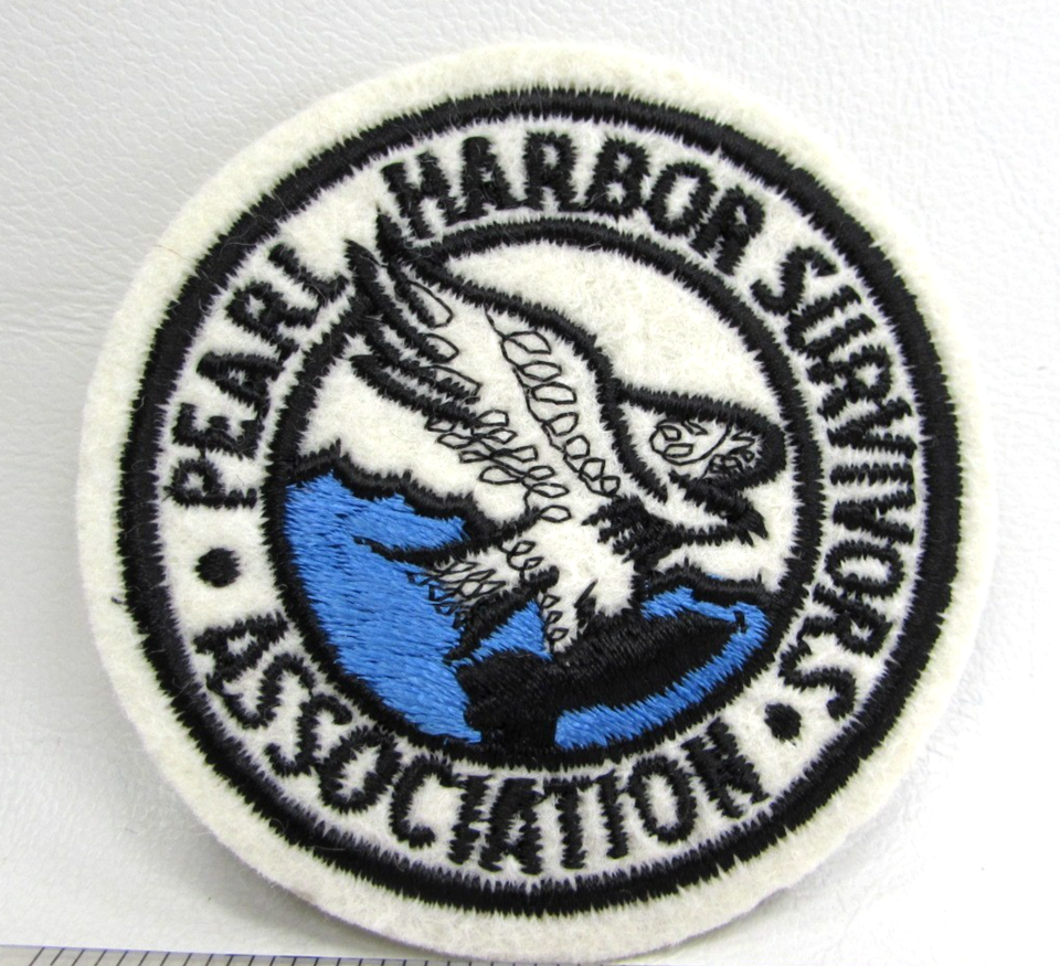 Vintage Pearl Harbor Survivors Association Patch WWII Military War ...