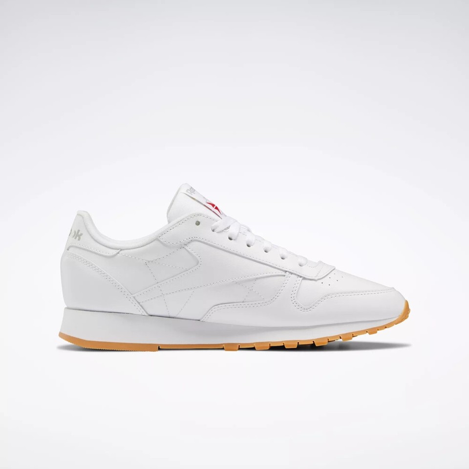 Reebok Classic Leather 100008491 Sneaker Men's White Gum Low Top ...