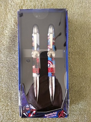 Marvel Avengers - Decorative Pens - set of 2 - black ink | eBay