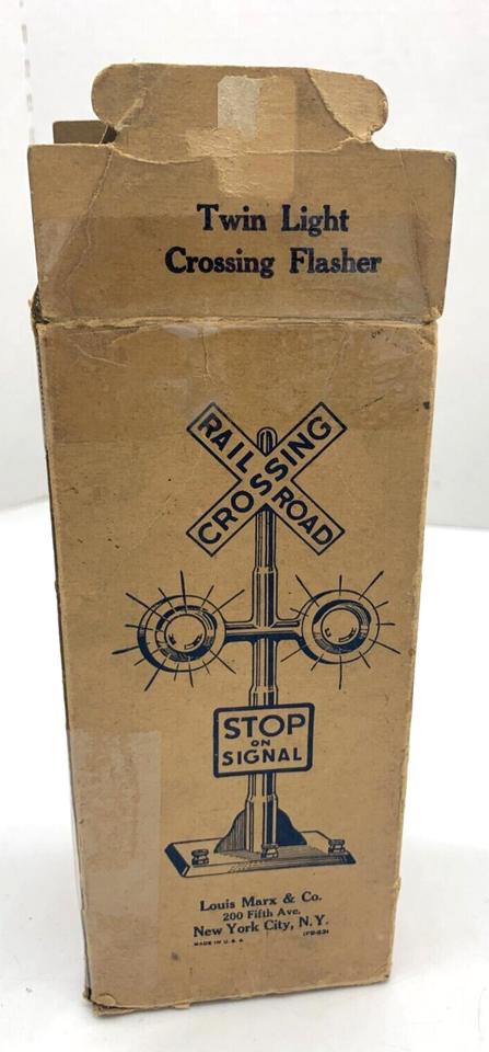 Louis Marx & Co. Twin Light Crossing Flasher w/ Box No. 423 | eBay