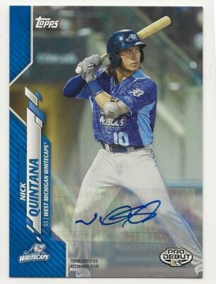 2020 Topps Pro Debut NICK QUINTANA Autograph Auto Blue 024/150 ...