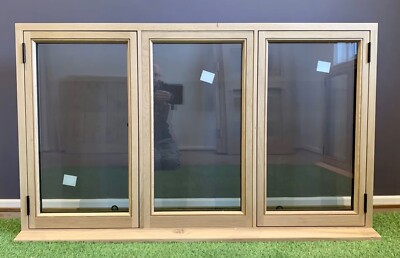Oak Wood Hardwood Window 1500mm x 900mm Flat Pack Self Assembly ...