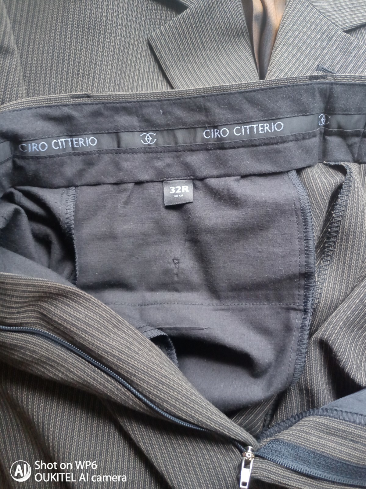 CIRO CITTERIO GREY Olive suit woolblend CHEST 38R" WAIST 32R iLeg 31 ...