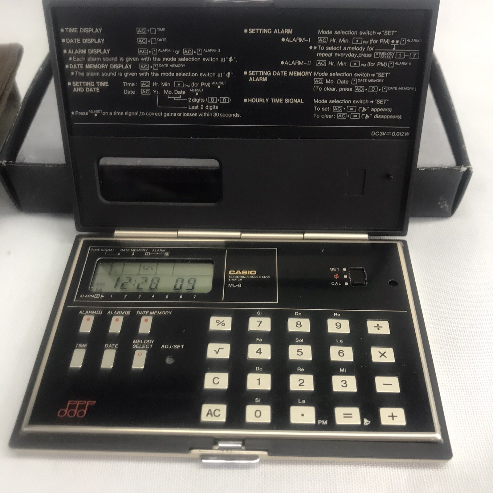 Vintage Musical Calculator 1980’s CasioML-8 Working Except For Setting ...