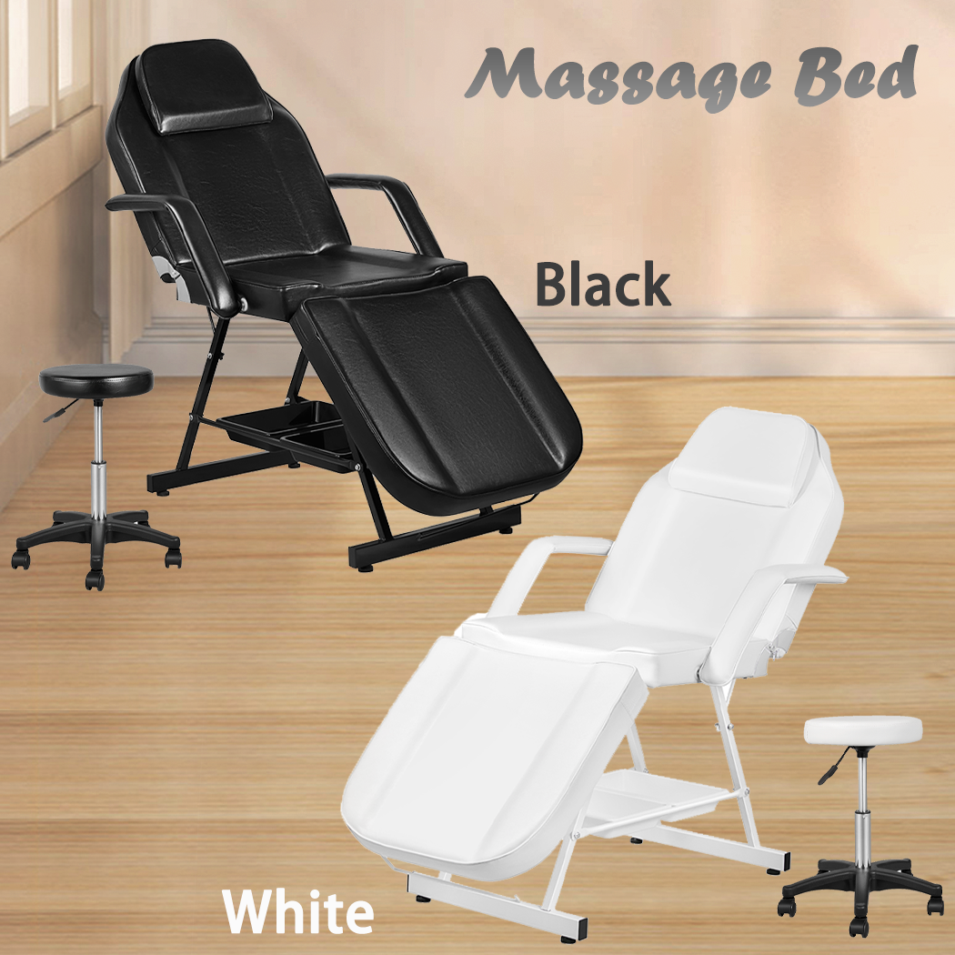 MAX 185CM Massage Table Portable Massage Bed 3 Folding Beauty Chair ...