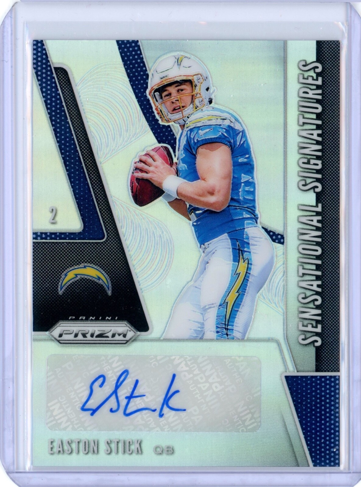2019 Panini Prizm Sensational Signatures Silver Easton Stick SP Rookie ...