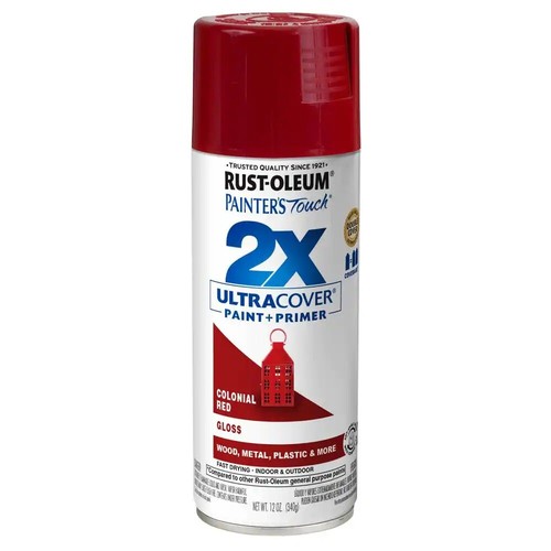 Gloss Red Spray Paint 12-Oz, Premium 2X Ultra-Cover For Metal, Plastic ...