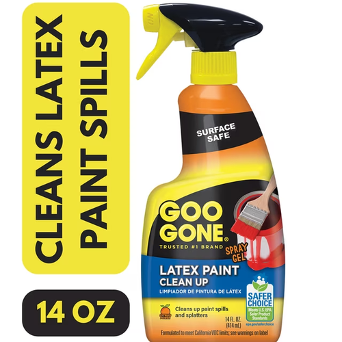 GOO GONE Latex Paint Spills Splatters Imperfects CLEAN UP Quick Easy ...