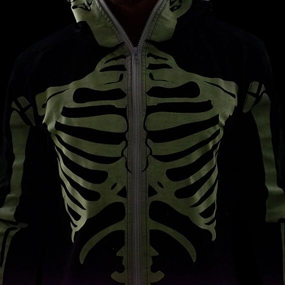Adult Unisex Skeleton Suit Halloween Cosplay Costume Full Suit | eBay