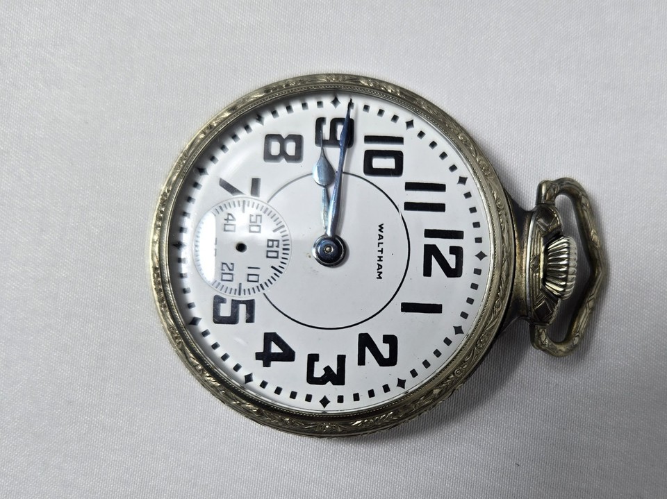 Waltham Watch, 17 Jewels, Railroad Train Pocket Watch, Scepter Case | eBay