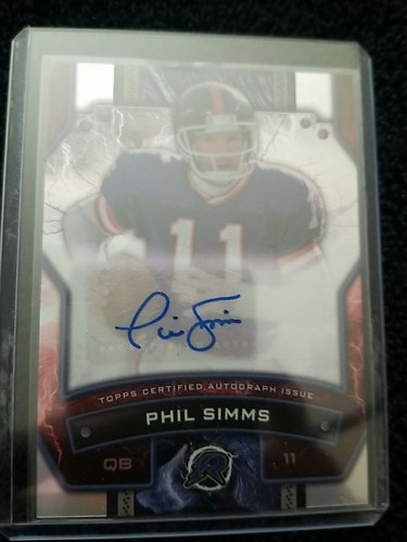 2025 Topps Resurgence Phil Simms Autograph New York Giants HALL OF ...