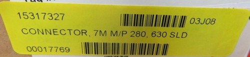 Delphi 15317327 Qty of 20 per Lot CONNECTOR 7M M/P 280 630 SLD ...