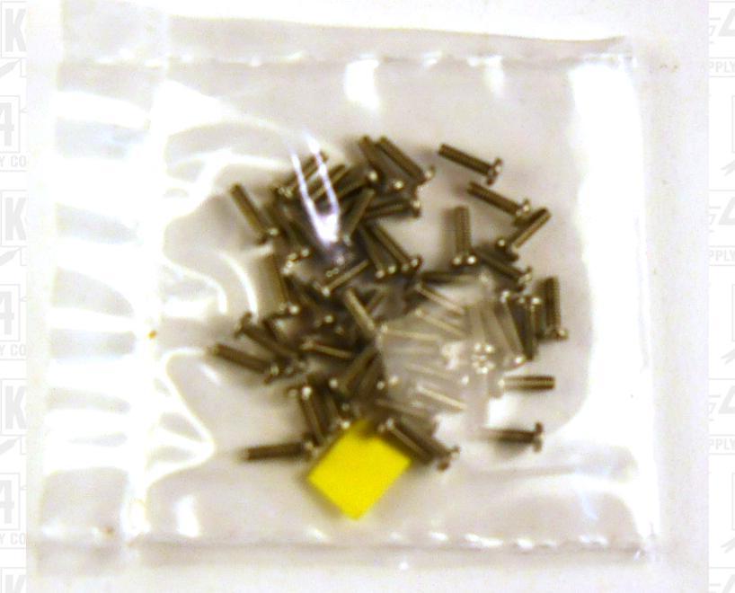 Miniature Hardware Parts Pack 50 Small Stainless Machine Screws 0-80 x ...