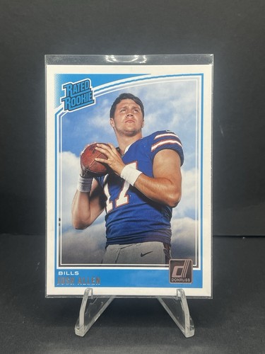 2018 Panini Donruss Josh Allen Rated Rookie Card RC #304 Buffalo Bills ...