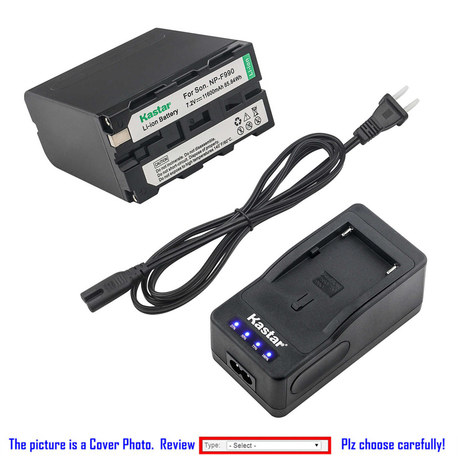Kastar Battery Super Charger for Sony NP-F990 & CCD-TR940 CCD-TRV16 CCD ...